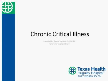 Chronic Critical Illness presentation | free to view
