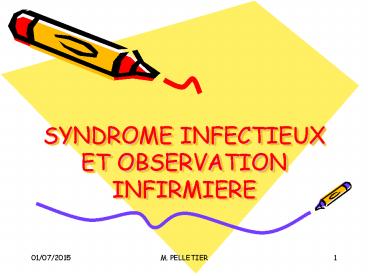 PPT – SYNDROME INFECTIEUX ET OBSERVATION INFIRMIERE PowerPoint ...