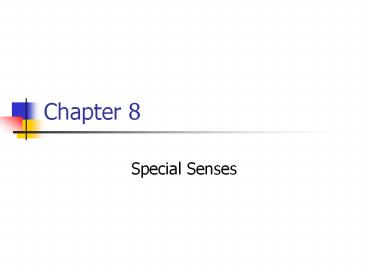 Special Senses presentation | free to download
