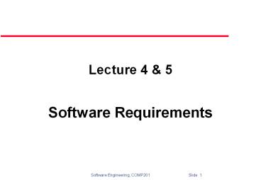 PPT – Software Requirements PowerPoint presentation | free to download ...