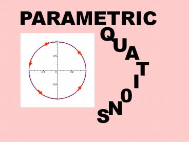 PARAMETRIC presentation | free to download
