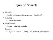 PPT – Sonnets PowerPoint presentation | free to view - id: 119e92-ZWJlY