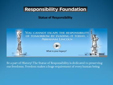 PPT – statue of responsibility PowerPoint presentation | free to ...