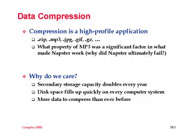 PPT – Data Compression PowerPoint presentation | free to download - id ...