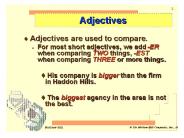 PPT – THE COMPARATIVE AND SUPERLATIVE OF ADJECTIVES - UPPER PRIMARY ...