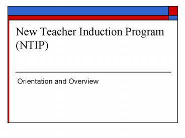 PPT – New Teacher Induction Program PowerPoint presentation | free to ...