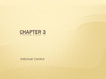 Ch.3 - Chriss, Social Control presentation | free to download