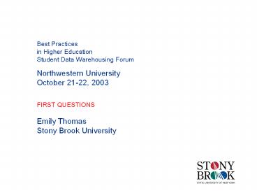 Best Practices in Higher Education presentation | free to view