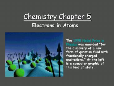 PPT – Chemistry Chapter 5 PowerPoint presentation | free to view - id ...
