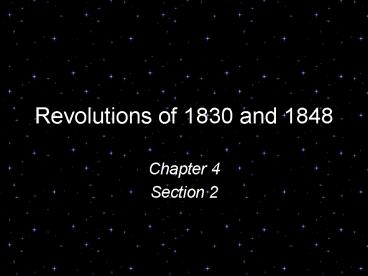 PPT – Revolutions of 1830 and 1848 PowerPoint presentation | free to ...