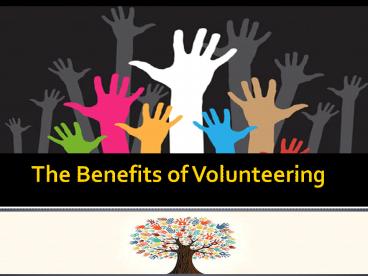The Benefits of Volunteering presentation | free to download