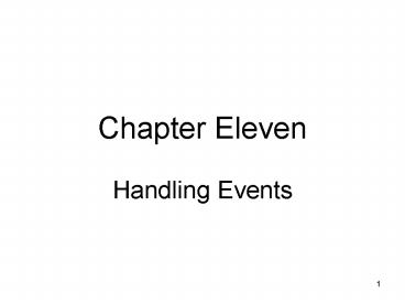 PPT – Chapter Eleven PowerPoint presentation | free to download - id ...