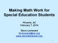 PPT – ResearchBased Math Interventions for Students with Disabilities ...