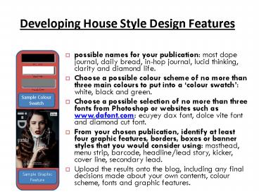 PPT – developing house style PowerPoint presentation | free to download ...