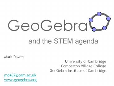 GeoGebra presentation | free to download