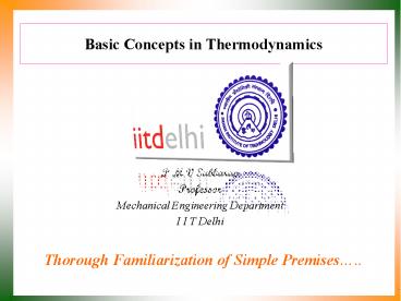Basic Concepts in Thermodynamics presentation | free to download