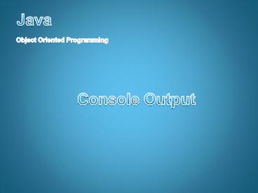 PPT – Java Methods PowerPoint presentation | free to download - id ...