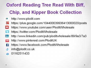 Oxford Reading Tree Read With Biff, Chip, and Kipper Book Collection ...