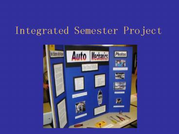 Integrated Semester Project presentation | free to download