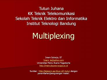 Multiplexing presentation | free to download