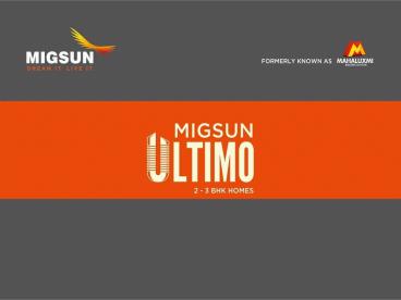 Migsun Ultimo, Migsun Ultimo Greater Noida presentation | free to download