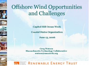 Offshore Wind Opportunities and Challenges presentation | free to view