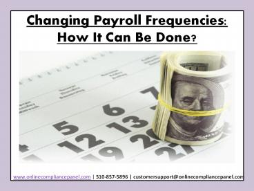 Changing Payroll Frequencies: How It Can Be Done presentation | free to download