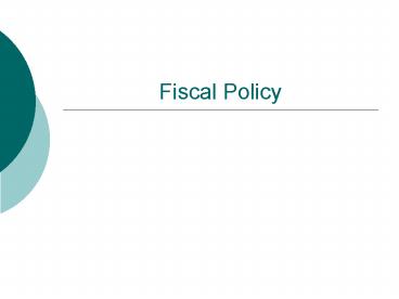 Fiscal Policy presentation | free to download