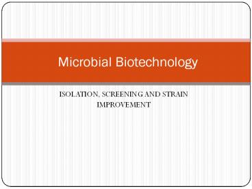 isolation, identification and preservation of microorganisms ...