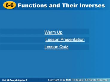 Functions and Their Inverses presentation | free to download