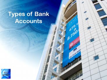 Types of Bank Accounts presentation | free to download