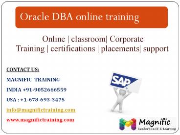 oracle DBA online training presentation | free to download