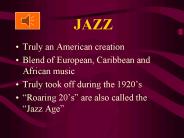 PPT – JAZZ PowerPoint presentation | free to view - id: 13d26-YzY5N