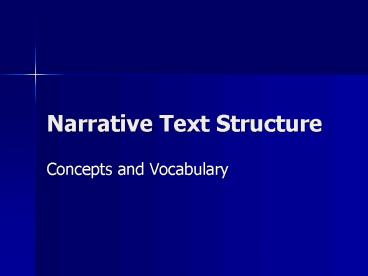 Narrative Text Structure presentation | free to download