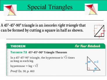 PPT – Special Triangles PowerPoint presentation | free to view - id ...