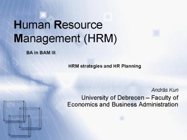 PPT – Human Resource Management (HRM) PowerPoint presentation | free to ...