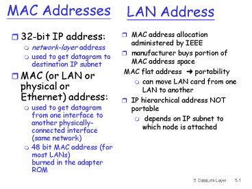 PPT – MAC Addresses PowerPoint presentation | free to download - id ...