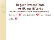 PPT – Present tense conjugations of regular er verbs PowerPoint ...
