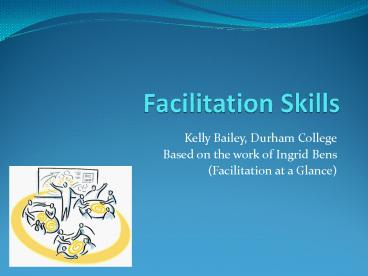 Facilitation Skills presentation | free to view