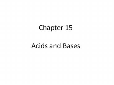 PPT – Acids and Bases PowerPoint presentation | free to download - id ...