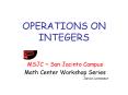 PPT – MULTIPLICATION OF INTEGERS PowerPoint presentation | free to view ...