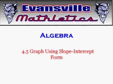 PPT – Algebra PowerPoint presentation | free to view - id: 6d136b-YmUzM