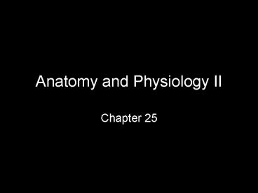 Anatomy and Physiology II presentation | free to view