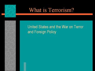 PPT – What is Terrorism? PowerPoint presentation | free to download ...