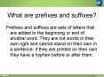 PPT – Prefixes and Suffixes PowerPoint presentation | free to view - id ...