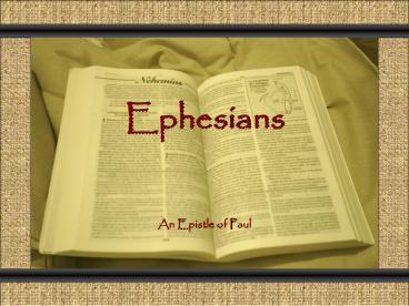 Ephesians presentation | free to download