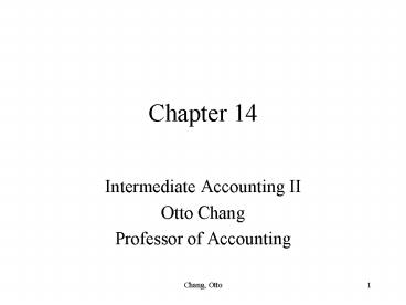 Intermediate Accounting II presentation | free to view