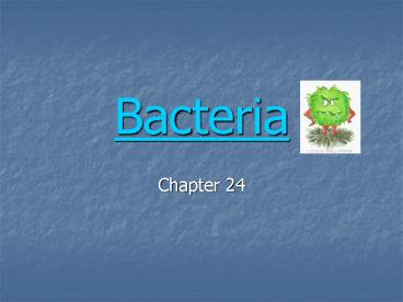 Bacteria presentation | free to view