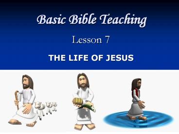 Basic Bible Teaching presentation | free to download