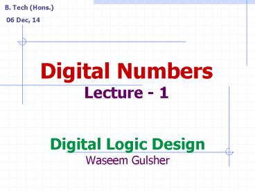 PPT – Digital Numbers PowerPoint presentation | free to download - id ...